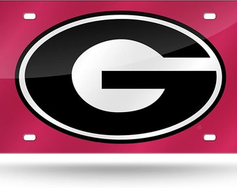 University of Georgia Laser License Plate - Etsy