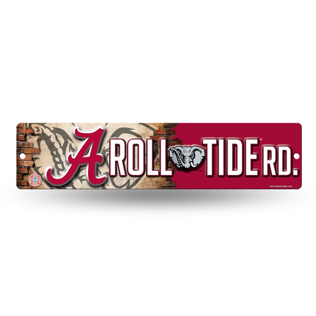 Alabama Crimson Tide Plastic Street Sign - Licensed by Rico - Etsy