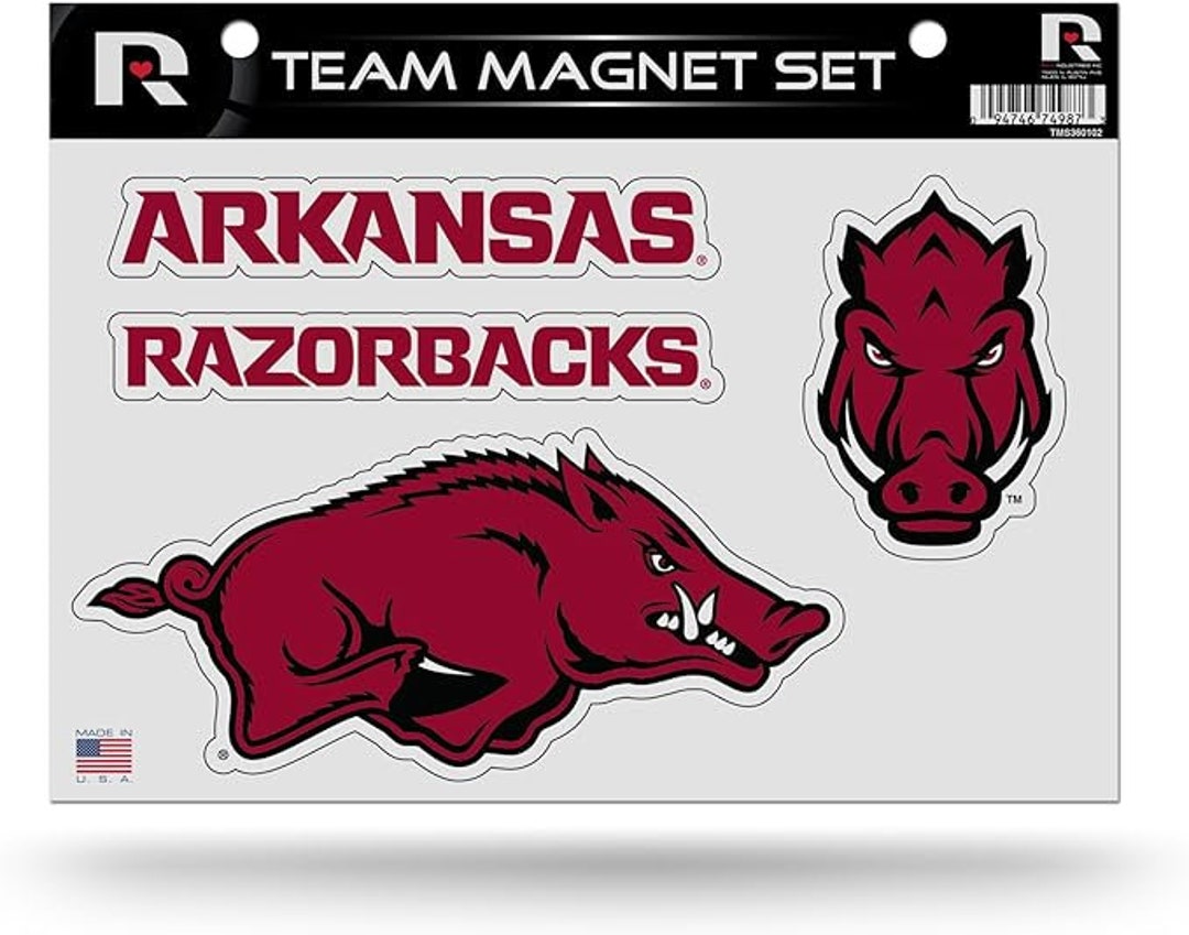 Arkansas Razorbacks NCAA Magnet Set Sheet - Etsy
