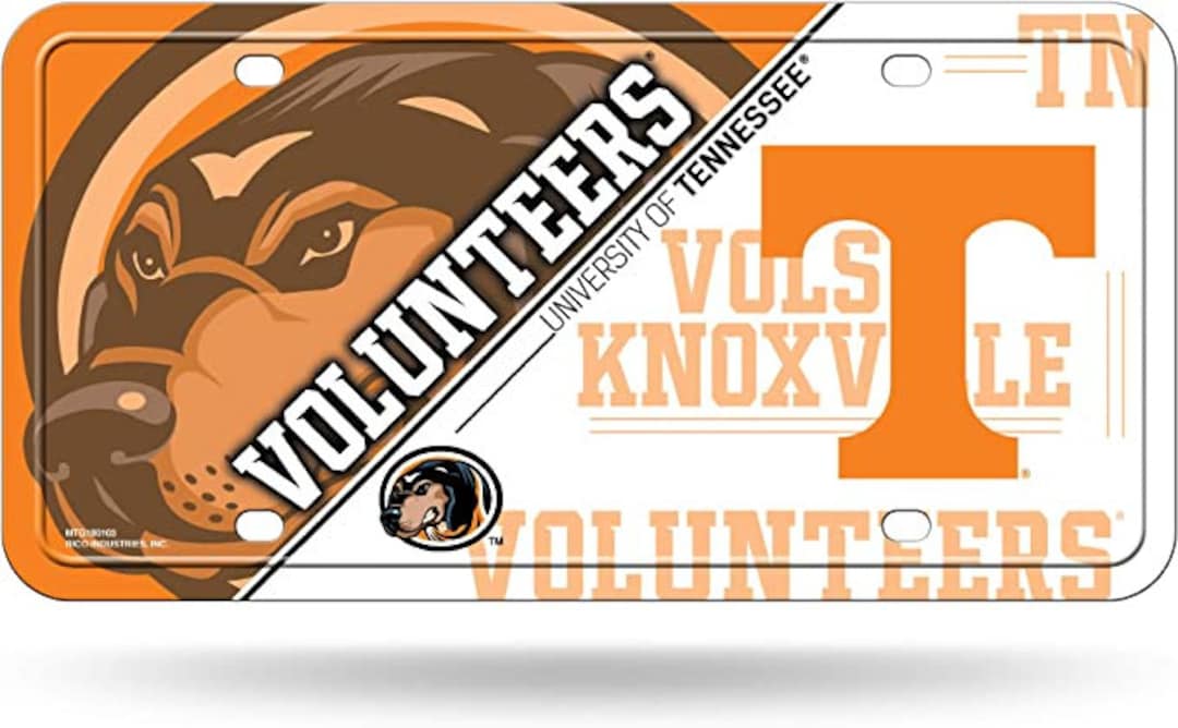 Tennessee Volunteers NCAA Metal License Plate - Etsy