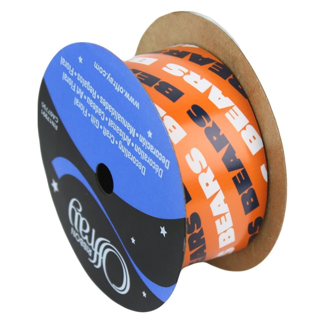Offray NFL Chicago Bears Ribbon, 1-5/16-inch by 12-feet, Licensed by ...