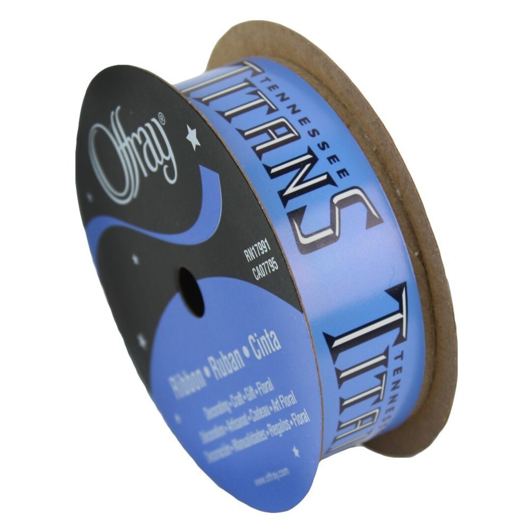 7/8" NFL Tennessee Titans Ribbon, 9 Foot Spool, Licensed by Offray - Etsy