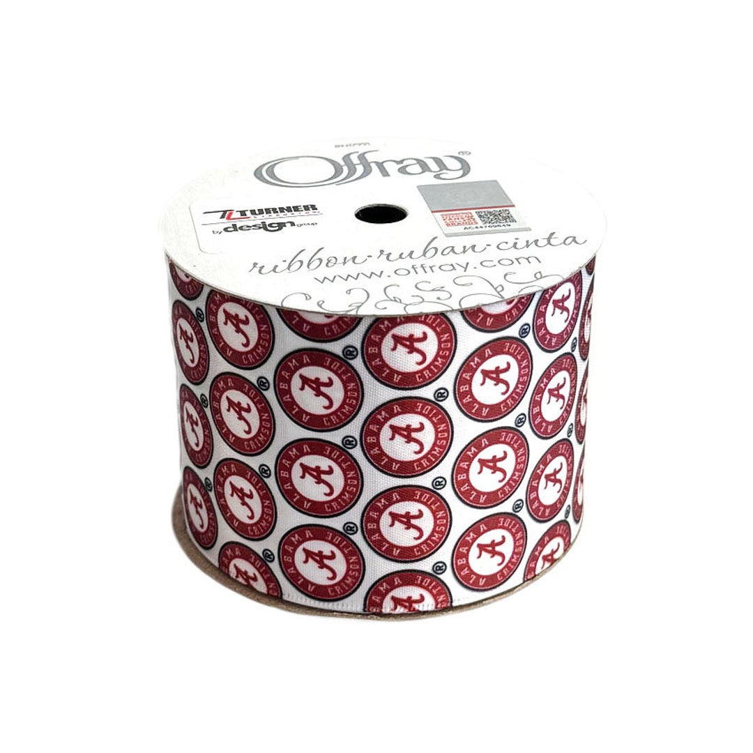 2.5" Alabama Crimson Tide Ribbon, Licensed Offray Ribbon - Etsy