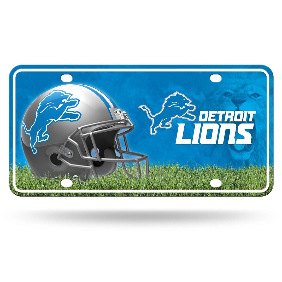Detroit Lions NFL Metal License Plate, Licensed by Rico - Etsy