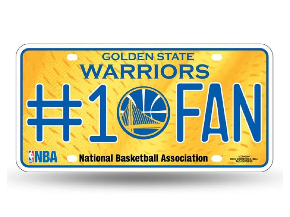 Golden State Warriors NBA #1 Fan Metal License Plate - Etsy