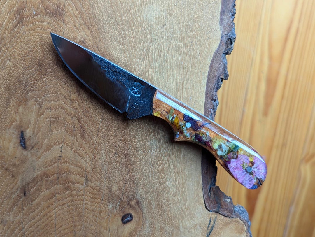 Sheathed Knife / Hand Forged Knife / Forager Herbalist / Bohemian ...