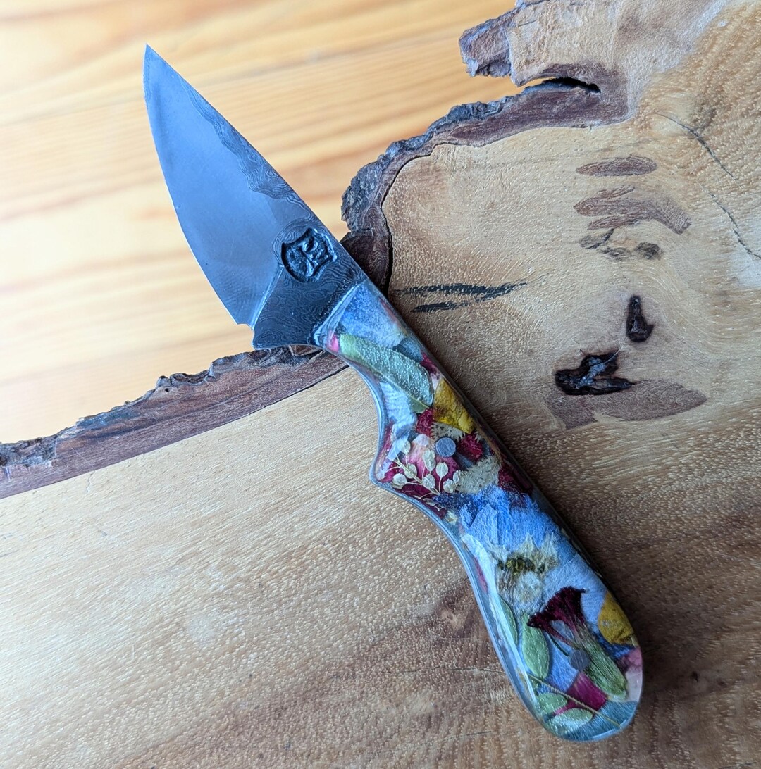 Sheathed Knife / Hand Forged Knife / Forager Herbalist / Bohemian ...