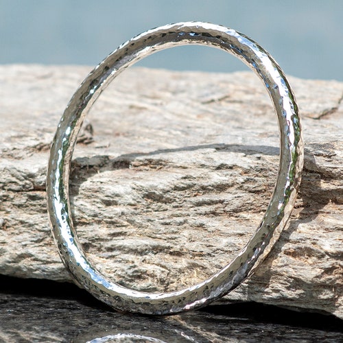 Solid Silver Bangle Sterling Silver | Etsy