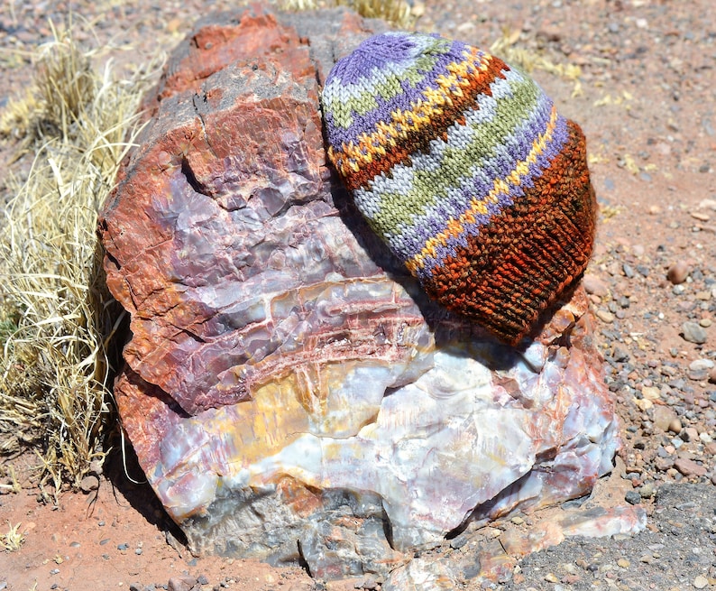 Petrified Forest National Park Beanie Knitting Pattern - Etsy