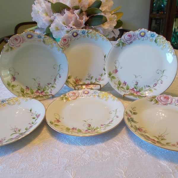Vintage Set of Six Plates - Etsy
