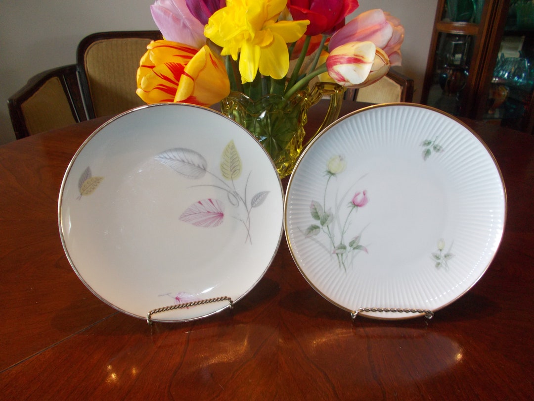 Vintage Bavarian Plates Winterling Roslau and Thomas R Germany 7.5"-8 ...