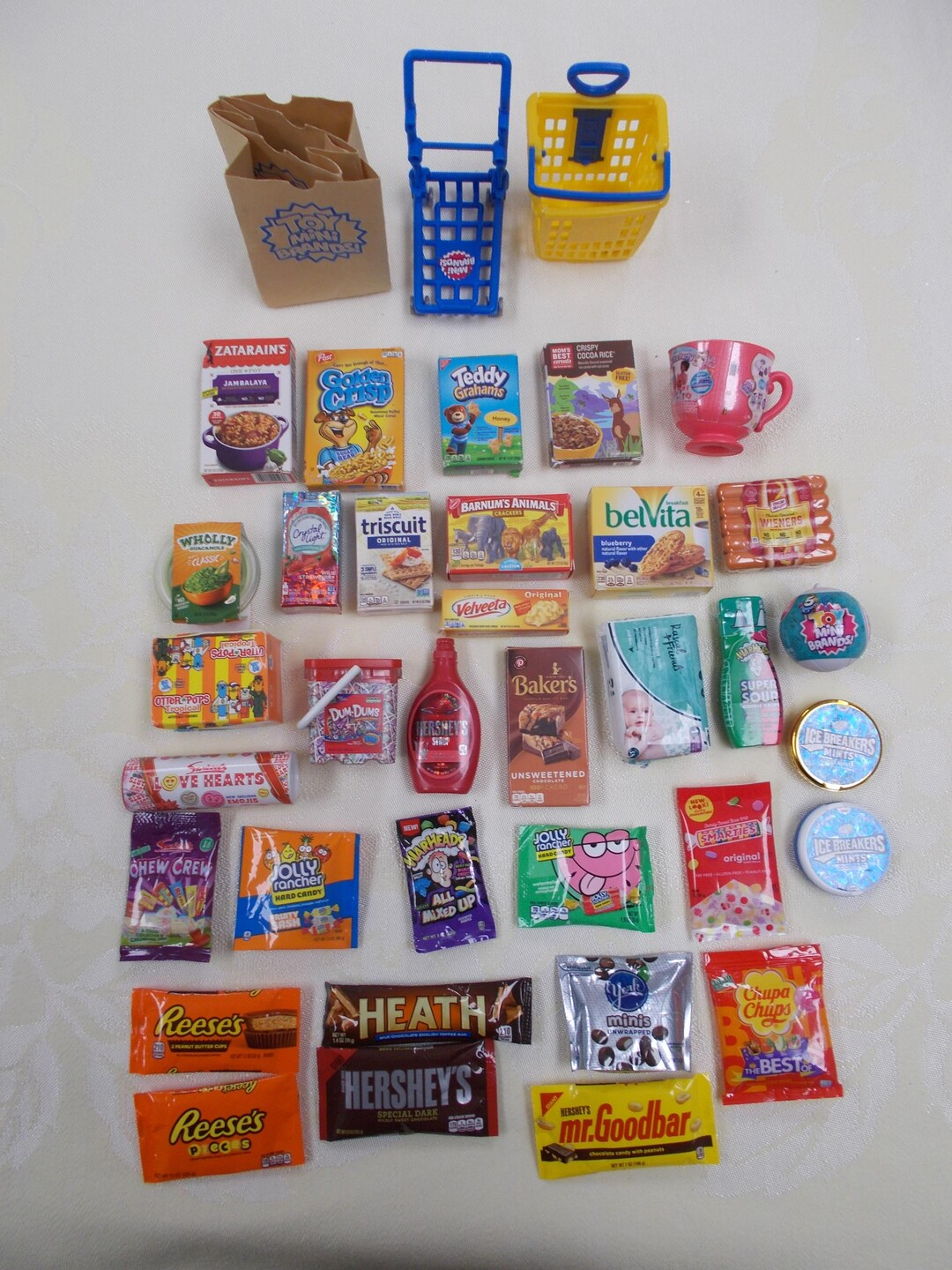 Zuru Mini Brands Food/groceries Lot of 34 Plus Shopping Bags & Carts - Etsy