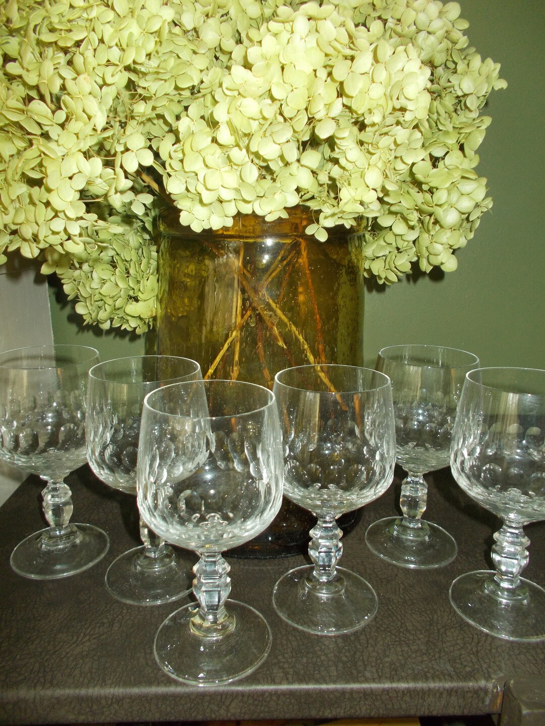 Vintage 1970s Cut Crystal Wine Glasses - Rastal Venezia - Set of 6 - Etsy