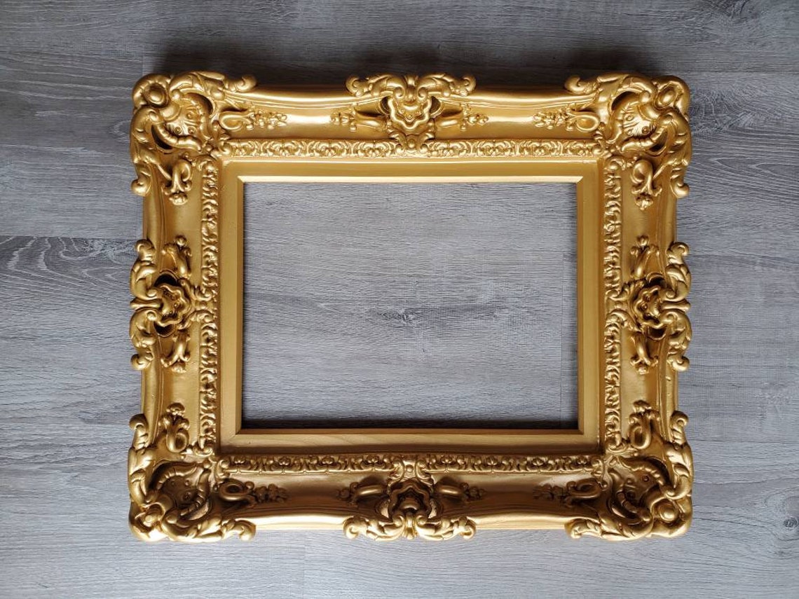 12x16 Ornate Matte Gold Frame French Style Frames Decorative - Etsy