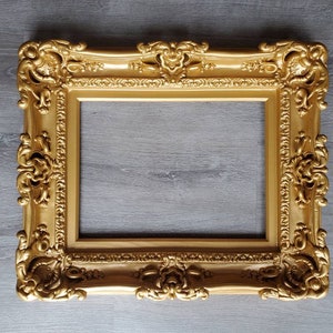 12x16 Ornate Matte Gold Frame French Style Frames Decorative - Etsy