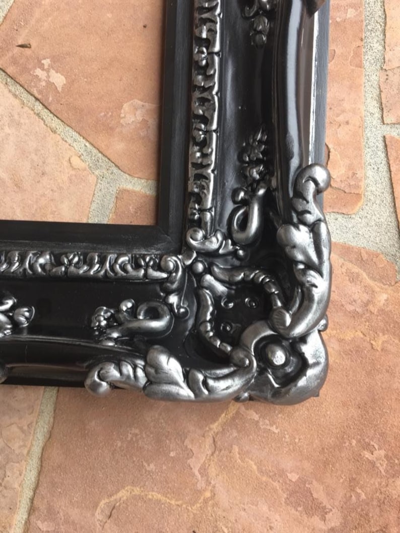 Black Baroque Picture Frame, Ornate Wall Photograph (12x16) - Etsy
