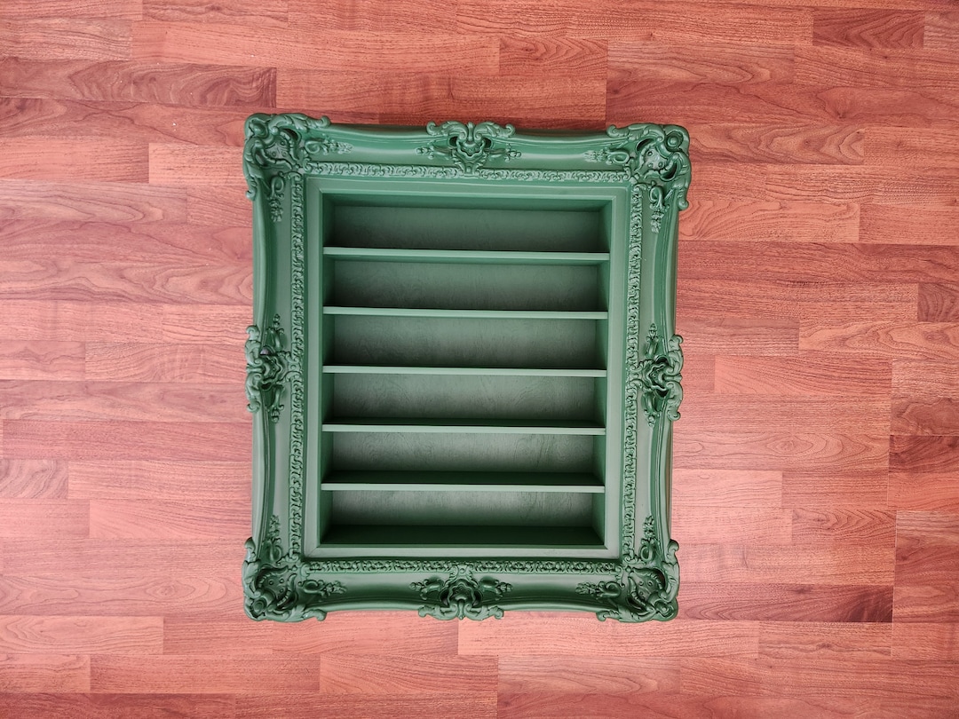 20x24 Green Hanging Frame Display With Shelves, Nail Polish Display ...