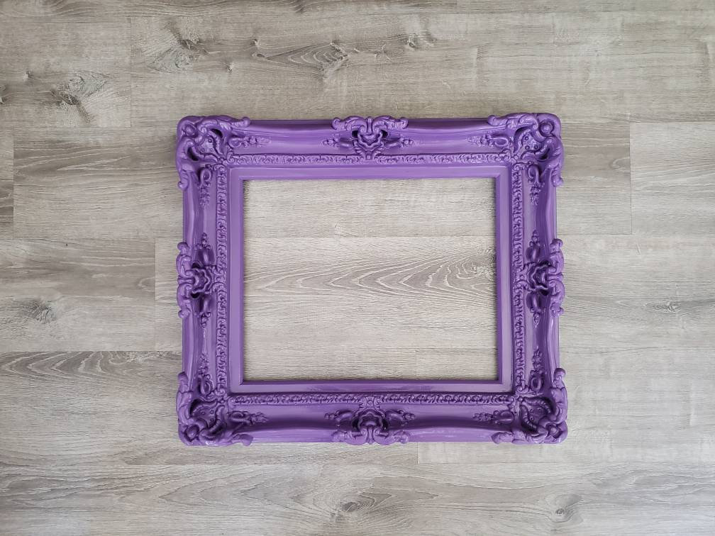 16x20 Hot Purple Picture Frame Baroque Ornate Style Handmade Home Decor ...