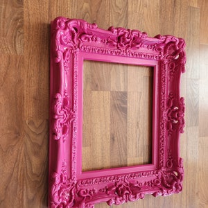12x16 Ornate Hot Pink Picture Frame, Decorative Baroque Wall Photo ...