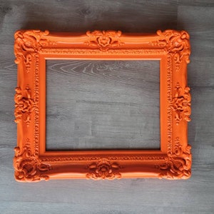 16x20 Orange Neon Picture Frame Baroque Frame for Canvas or - Etsy