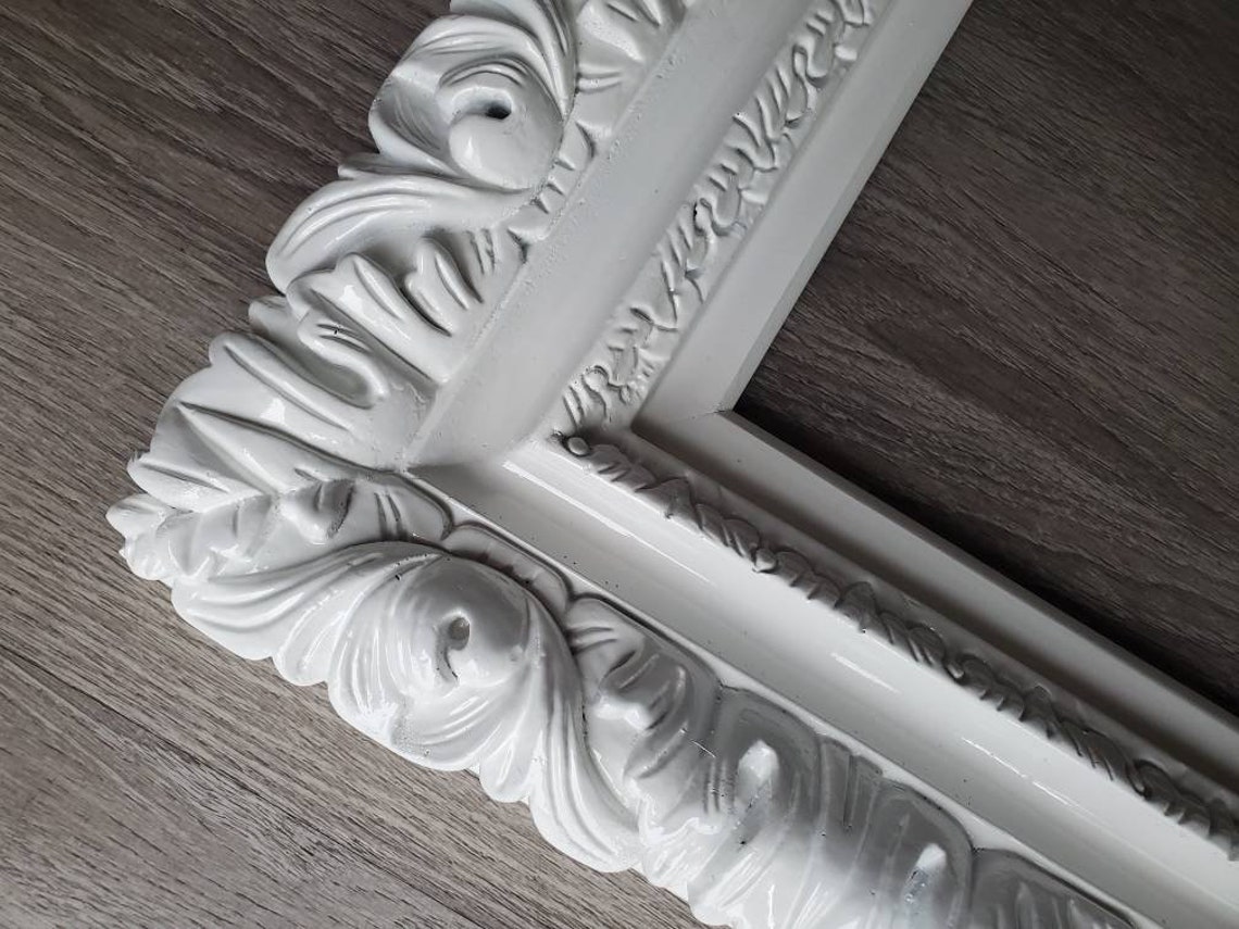 Large Picture Frame White Frames Shabby Chic Frame Ornate - Etsy