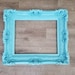 16x20 Vintage Baby Blue Picture Frame, Antique Blue Frame, Ornate Wall ...