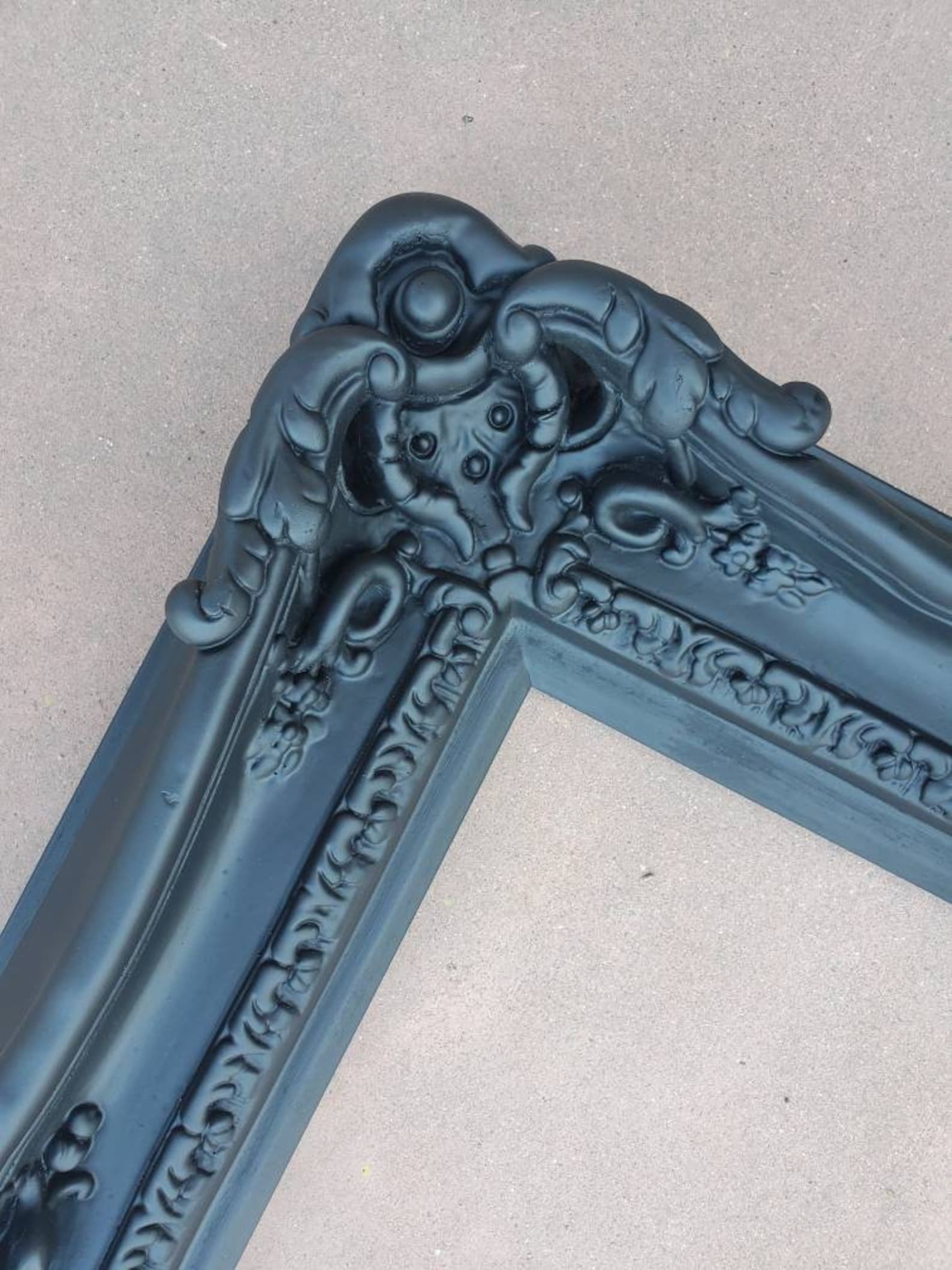 16x20 Matte Black Picture Frames Shabby Chic Canvas Frame | Etsy