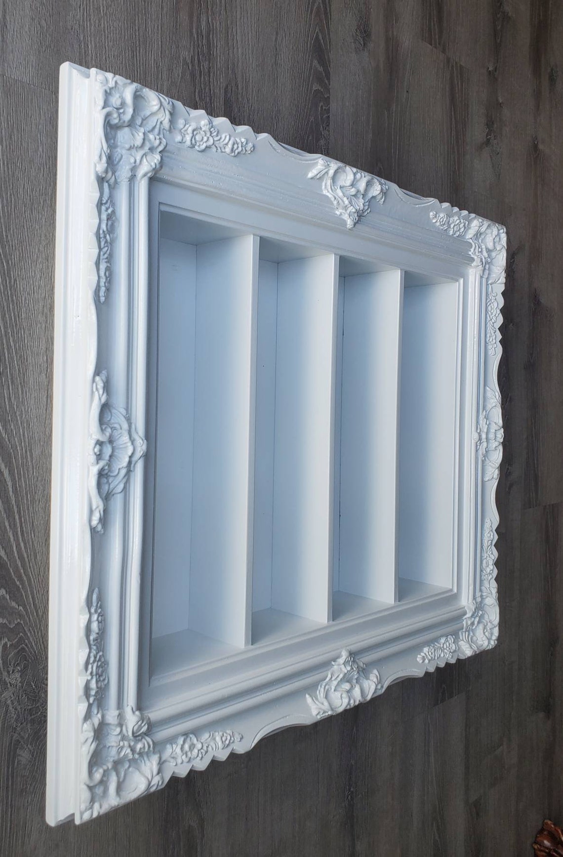 20x24 Ornate Wall Frame Display With Shelves Spice Rack - Etsy