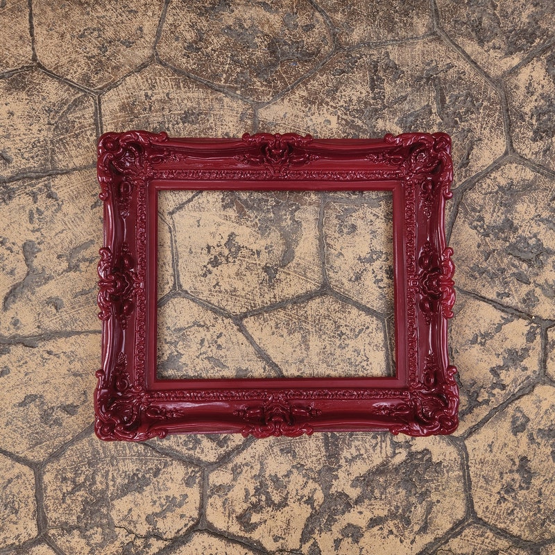 Burgundy Frame Baroque - Etsy