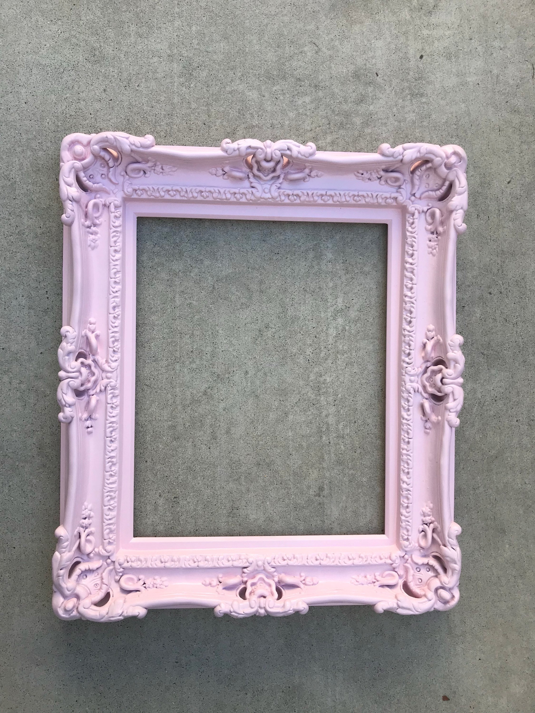 16x20 Baby Pink Picture Frame Baroque Mirror Shabby Chic | Etsy