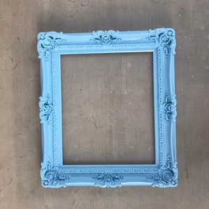 20x24 Baby Blue Frame, Baroque Colonial Fancy Frame, Artwork, Painting ...