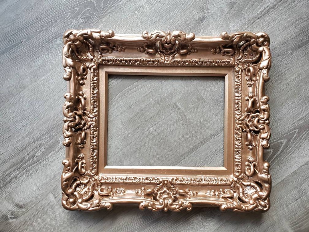 12x16 Photo Frame, Rose Gold Victorian French Style, Decorative Baroque ...