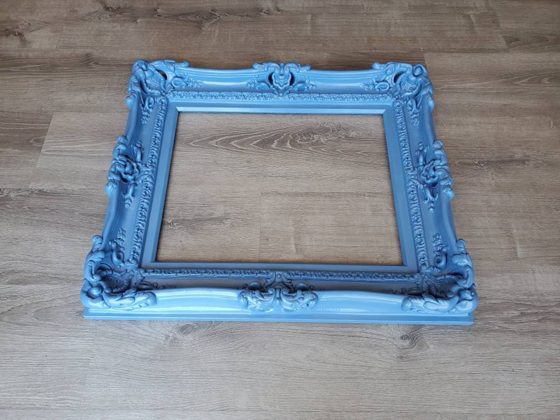 20x24 Large Blue Picture Frames Baroque Frame for Canvas - Etsy