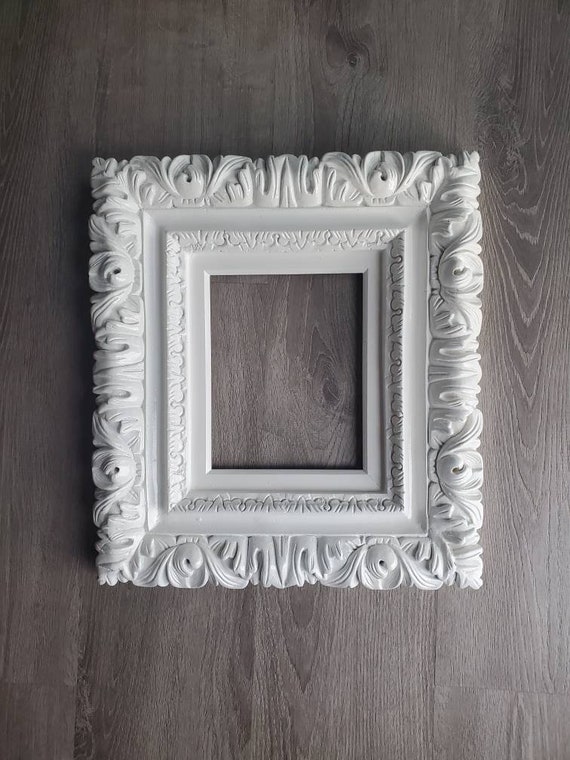 White Baroque Picture Frames