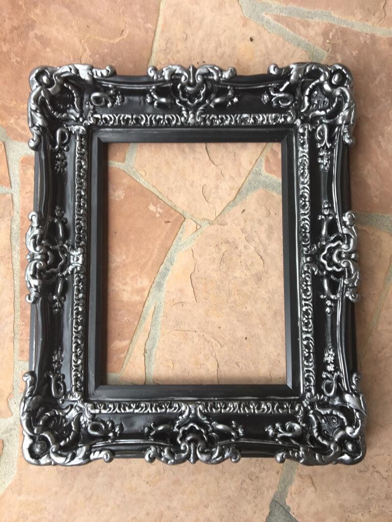 Black Baroque Picture Frame, Ornate Wall Photograph (12x16) - Etsy