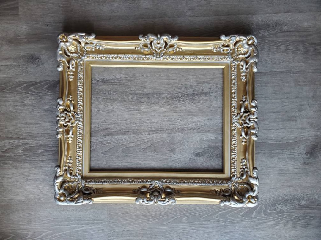 12x16 Gold Chic Frame, Baroque Frame, Victorian Picture Frame, Wedding ...