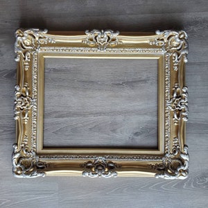 12x16 Gold Chic Frame, Baroque Frame, Victorian Picture Frame, Wedding ...