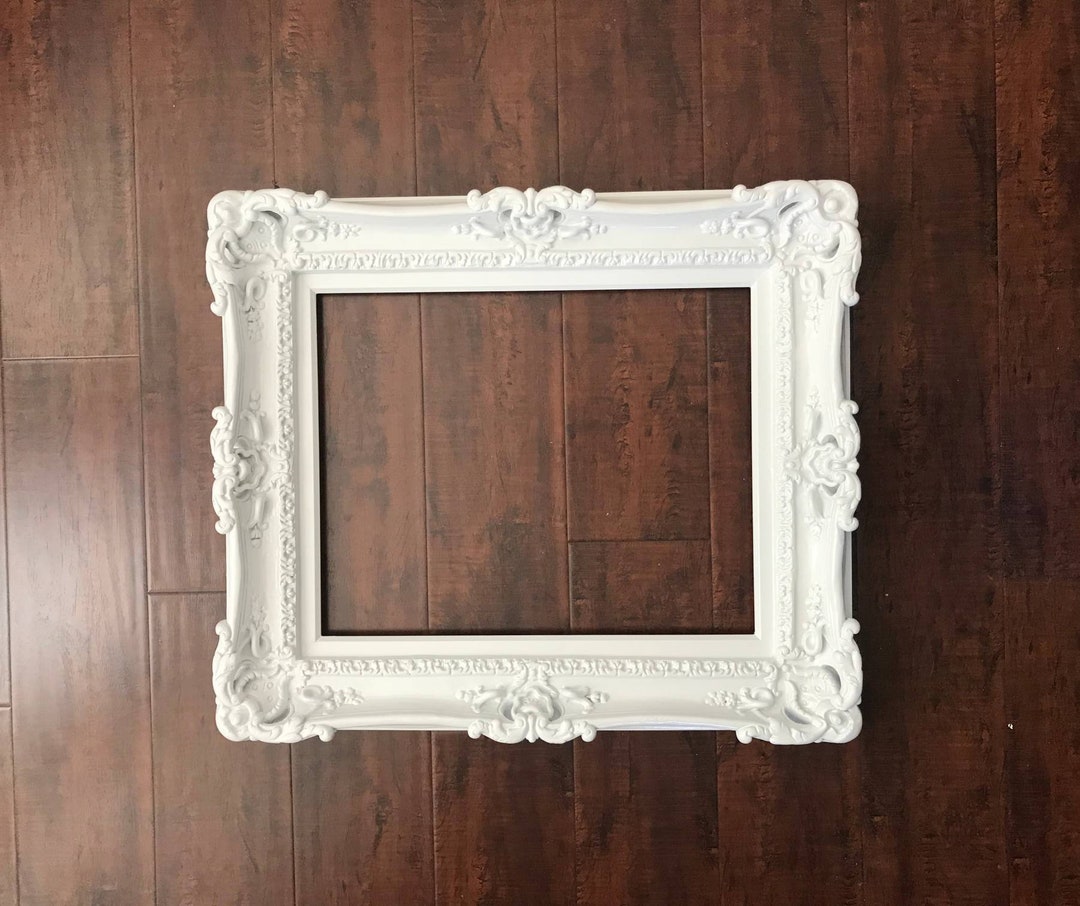 20x24 White Frame, Baroque Frame, Ornate Frame, Colonial Frame, Wedding ...