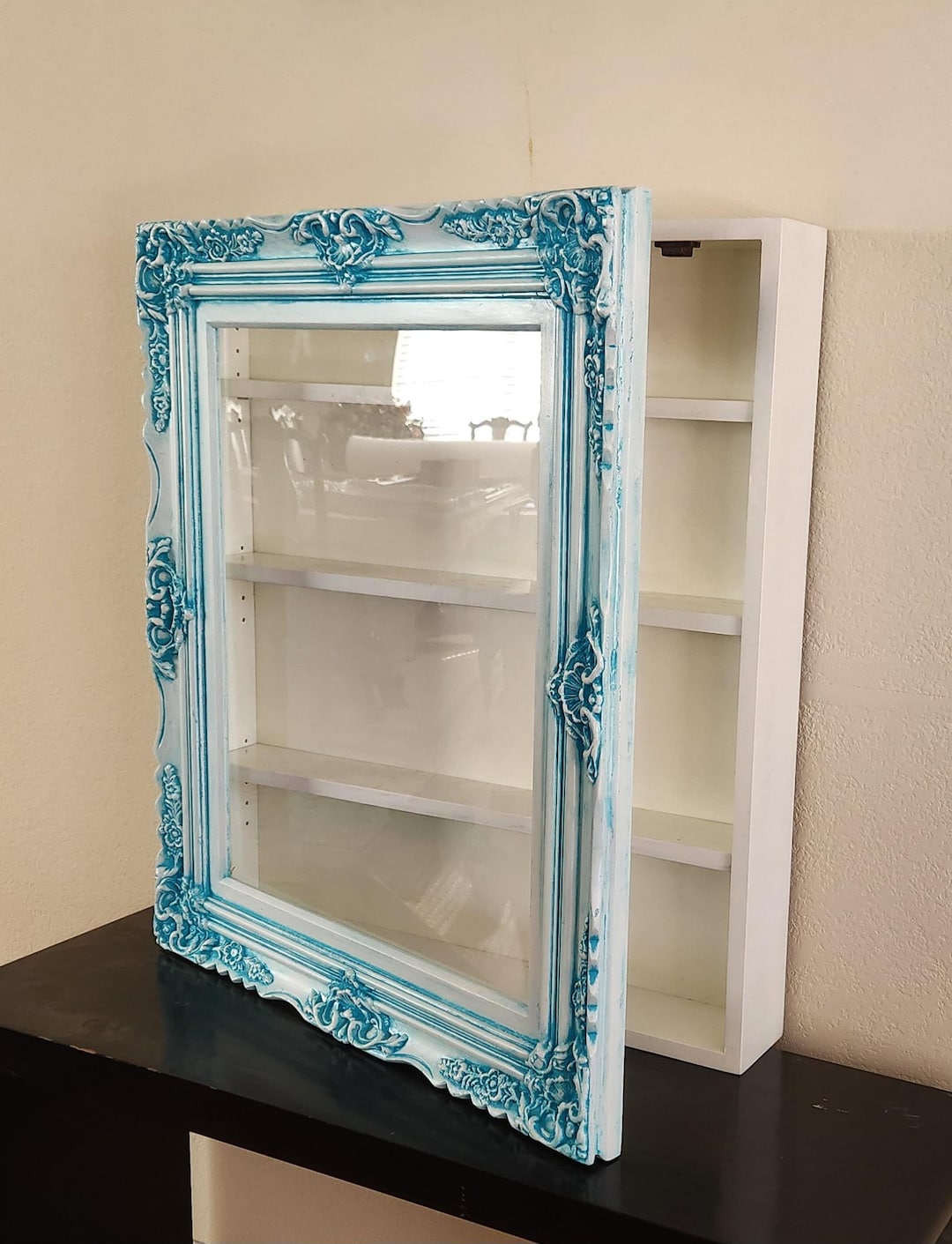 20x24 Ornate Frame Shadow Box With Adjustable Shelves, Deep Box Display ...