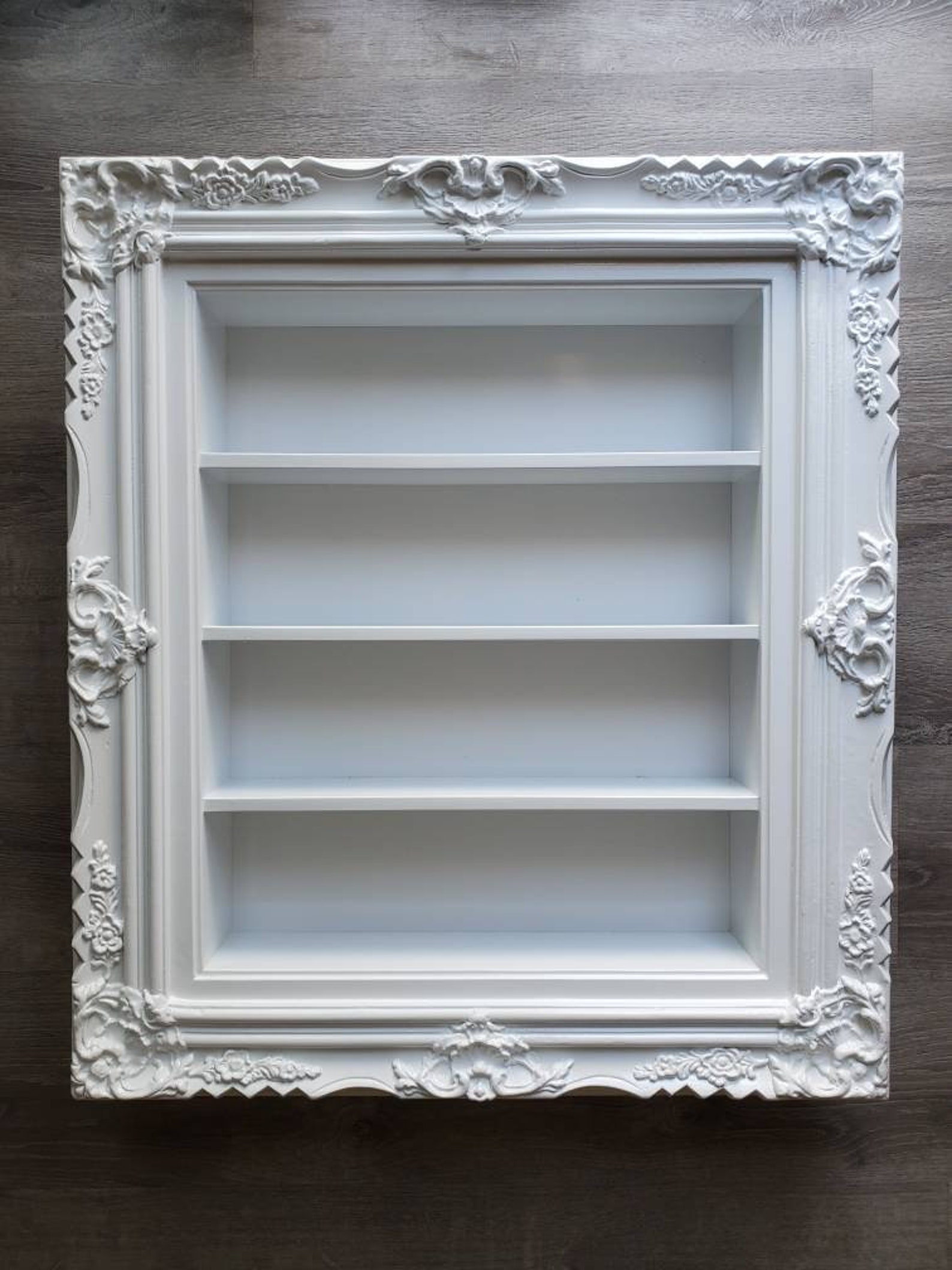 20x24 Ornate Wall Frame Display With Shelves Spice Rack - Etsy
