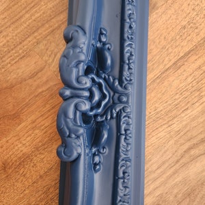 16x20 Blue Picture Frame, Baroque Photo Frame, Ornate Mirror, Modern ...