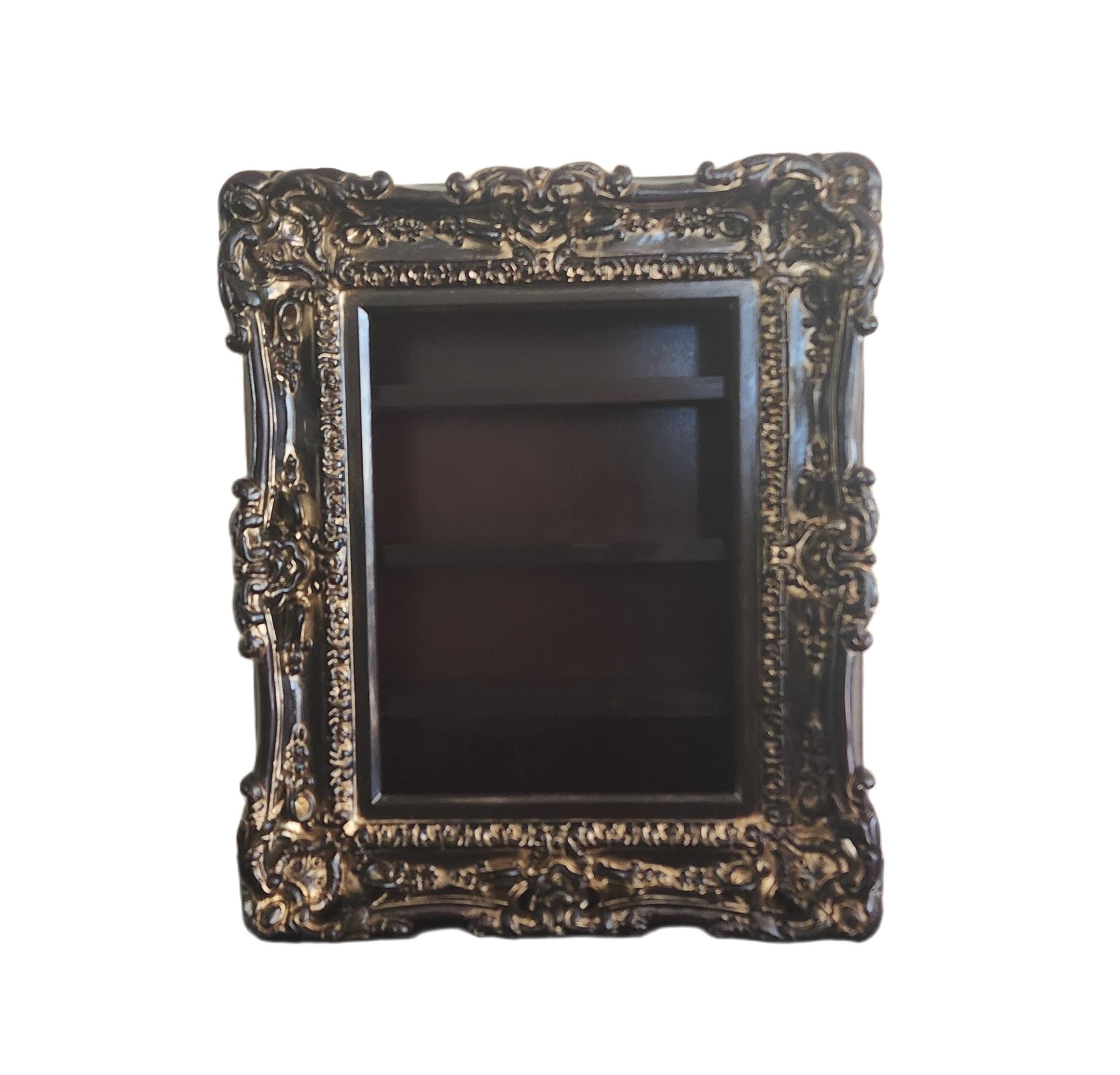 Baroque Wall Mahogany Frame Shadow Box: Essential Oil, Spice, Nail ...