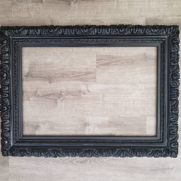 Black Ornate Frame - Etsy