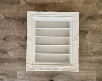 20x24 Ornate Wall Frame Display With Shelves, Spice Rack, Essential Oil ...