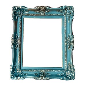 20x24 Vintage Shabby Chic Turquoise Picture Frame Baroque Ornate Family ...
