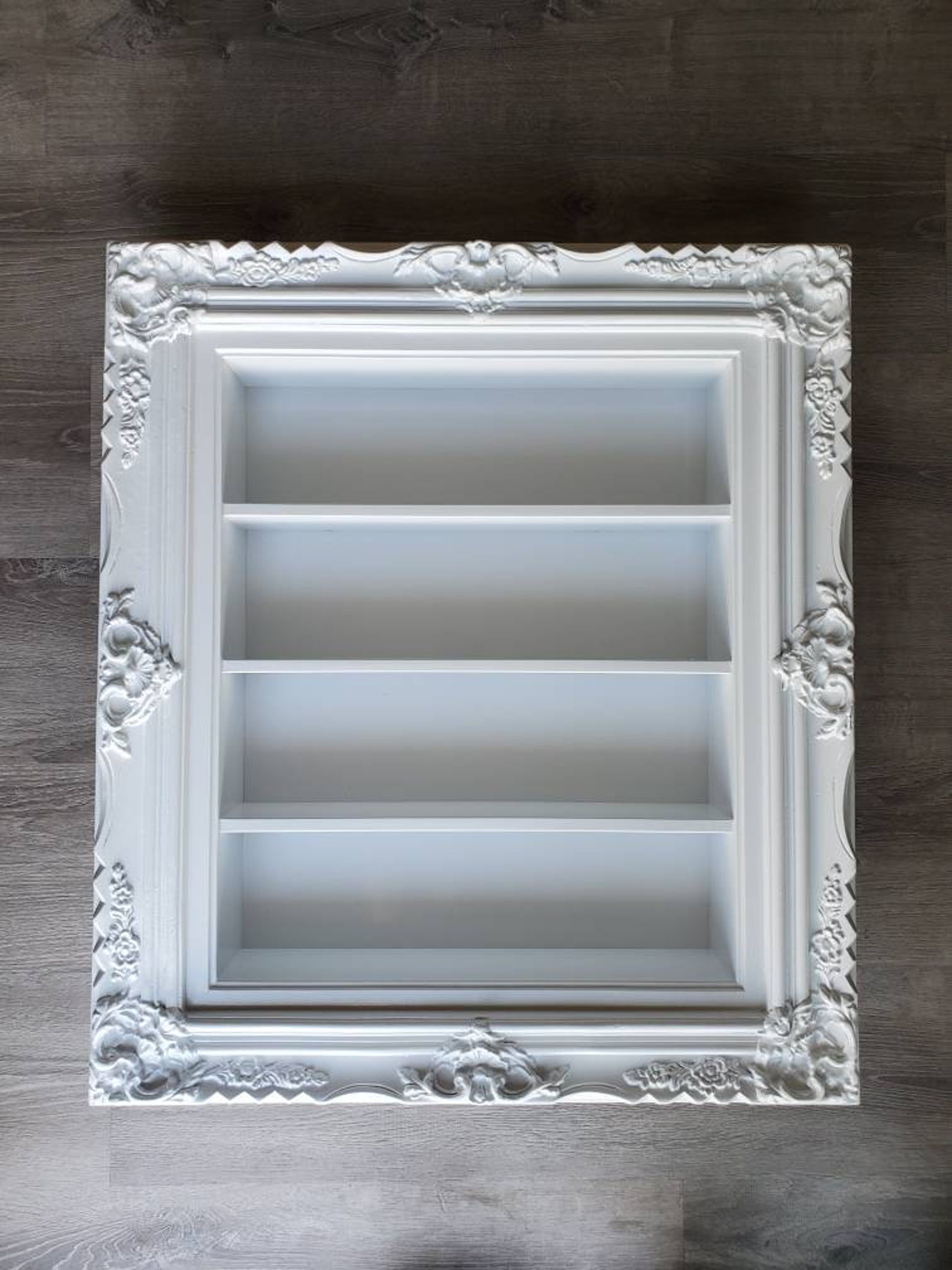 20x24 Ornate Wall Frame Display With Shelves Spice Rack - Etsy