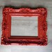Handmade Dark Red Ornate Picture Frame: Baroque French Chic, 12x16 - Etsy