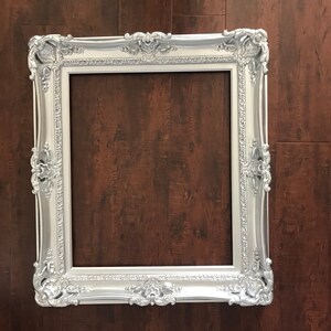 16x20 Wedding Silver Frame, Baroque Mirror, Shabby Chic Frame, Art ...
