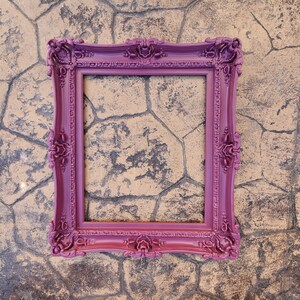 20x24 Plum Picture Frame, Colorful Baroque Frame, Artwork, Ornate Wall ...