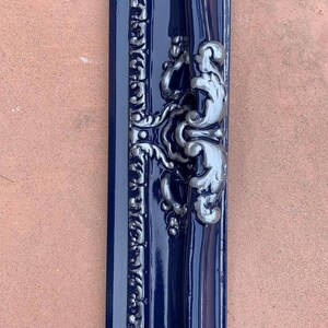 20x24 Navy Blue Baroque Picture Frame, Fancy Frame, Colonial Frame, Art ...